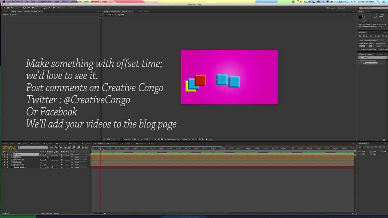3 Techniques to create offset time animations in After Effects ...