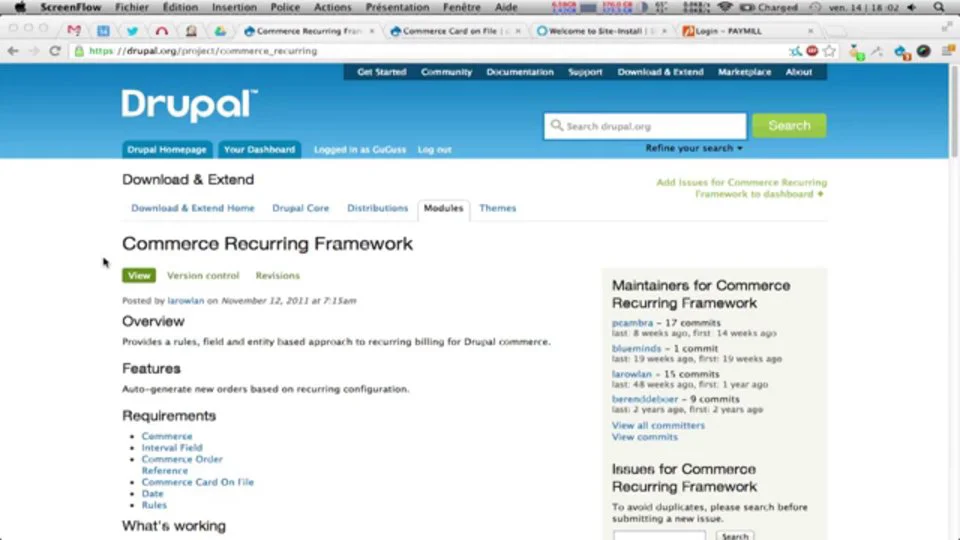 Commerce Recurring Framework on Vimeo