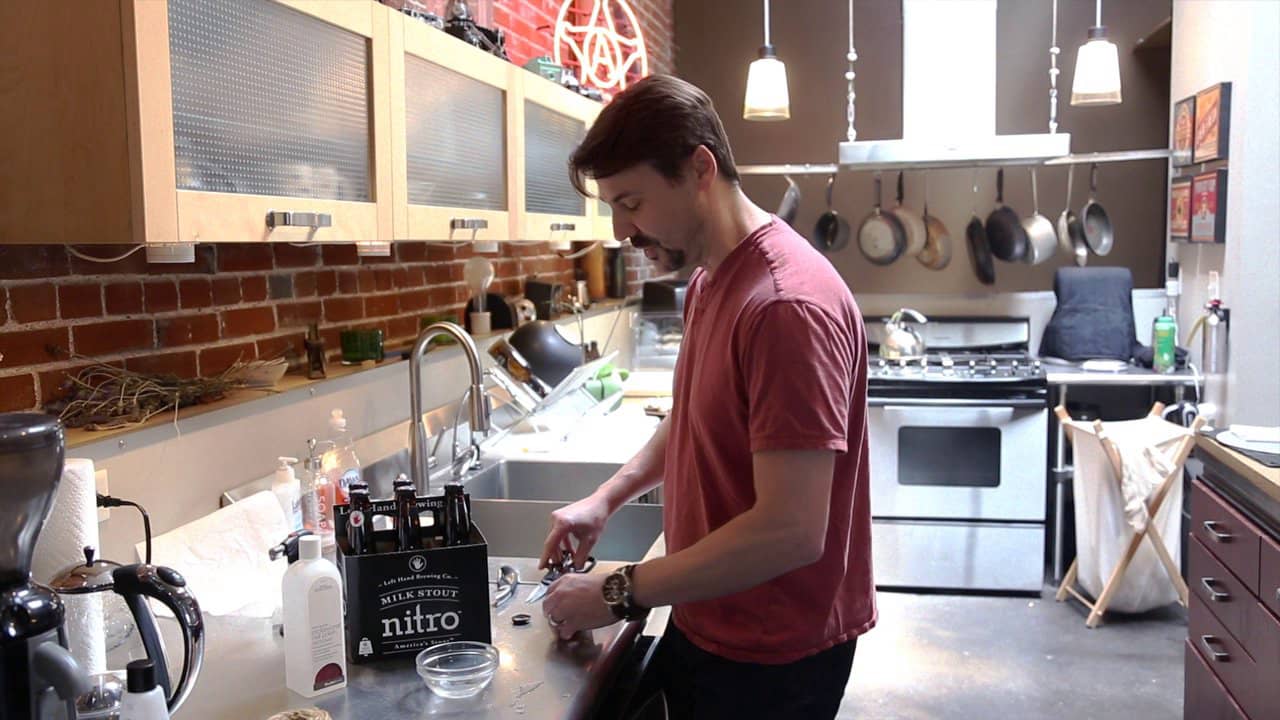 How to Cut the Bottom off of a Beer Bottle on Vimeo