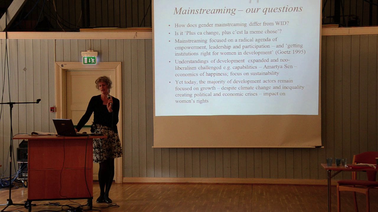Caroline Sweetman on gender mainstreaming on Vimeo