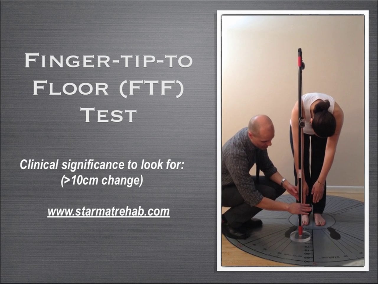 STARmat: Finger-to-Floor (FTF) Test on Vimeo