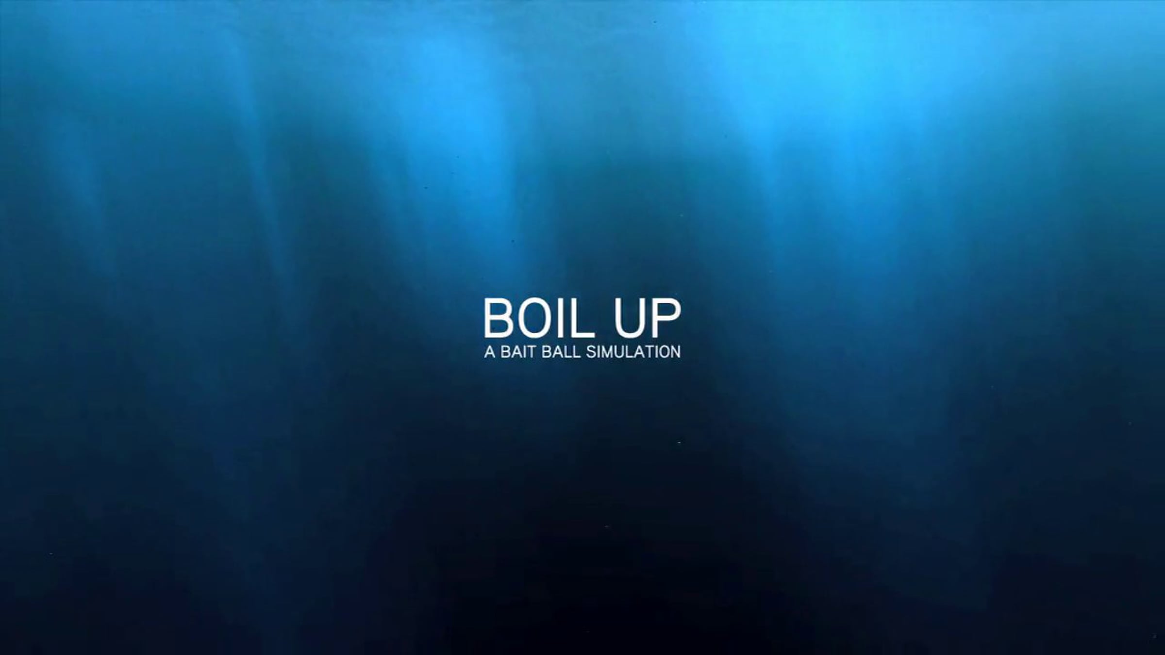 Boil up, bait ball simulation software for the Auckland Museum