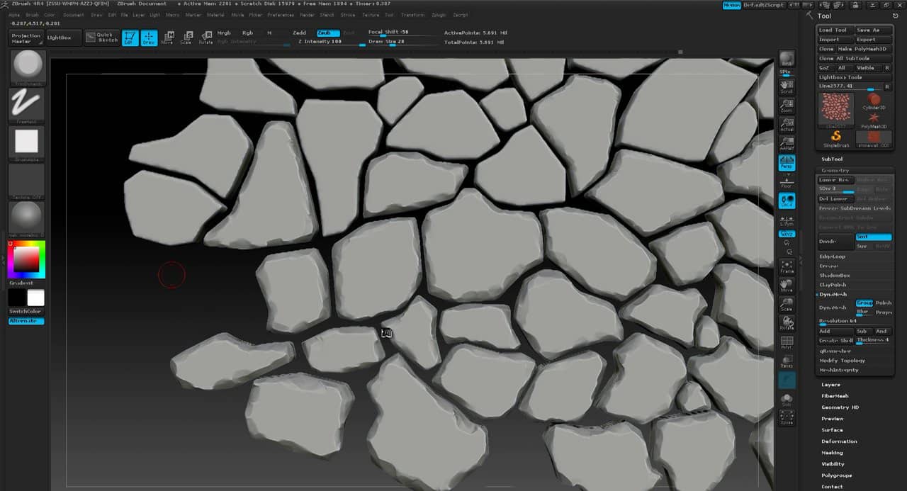 Zbrush stone sculpt on Vimeo
