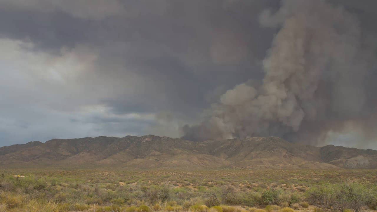 Yarnell Hill Fire from Congress, AZ on Vimeo