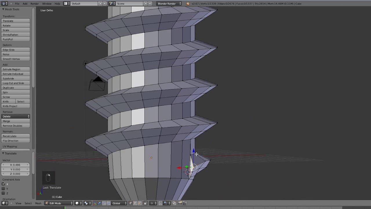 Creating a screw in Blender 3D 2.6 on Vimeo