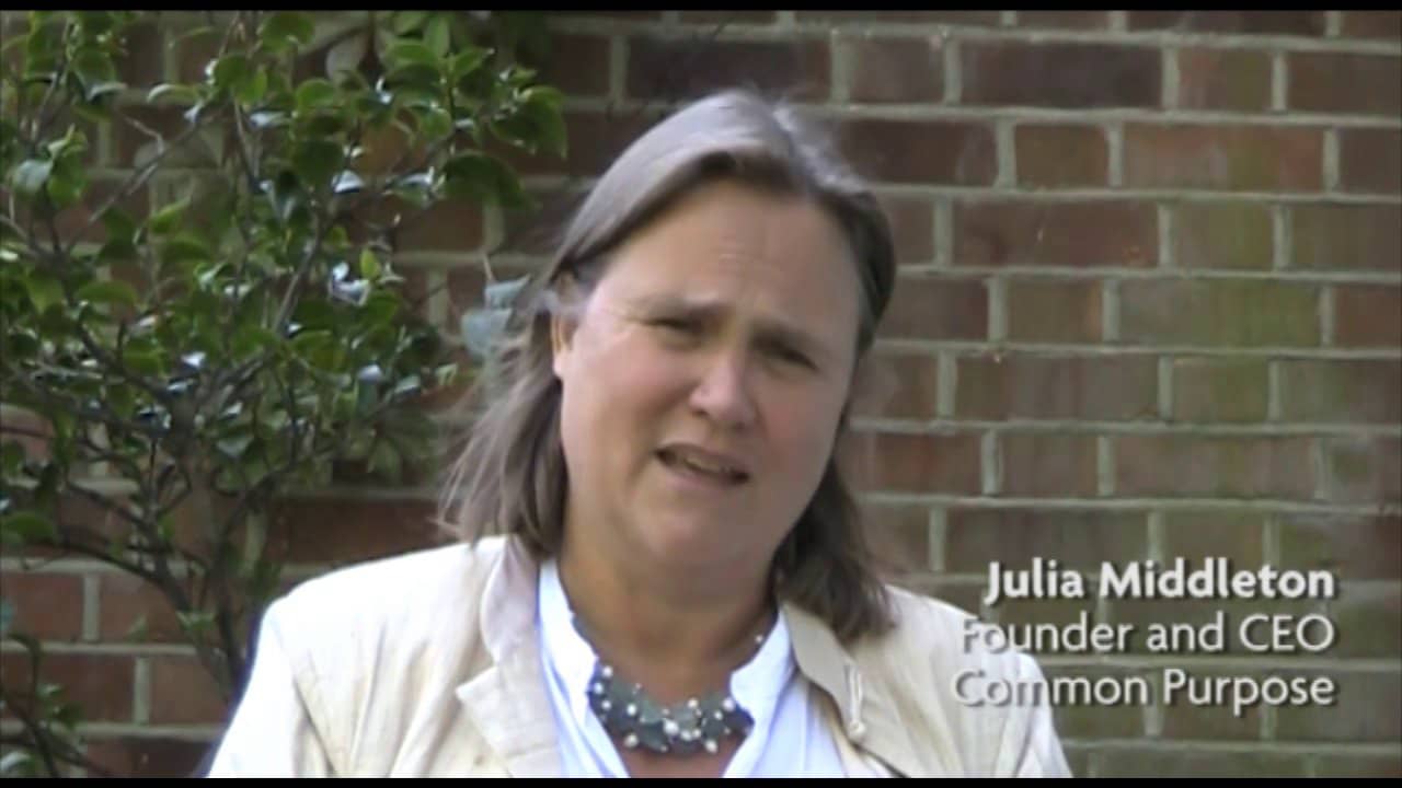 Julia Middleton discusses what Common Purpose means to her on Vimeo