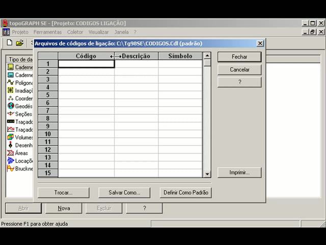 topoGRAPH 98 SE - Códigos de ligação automática on Vimeo