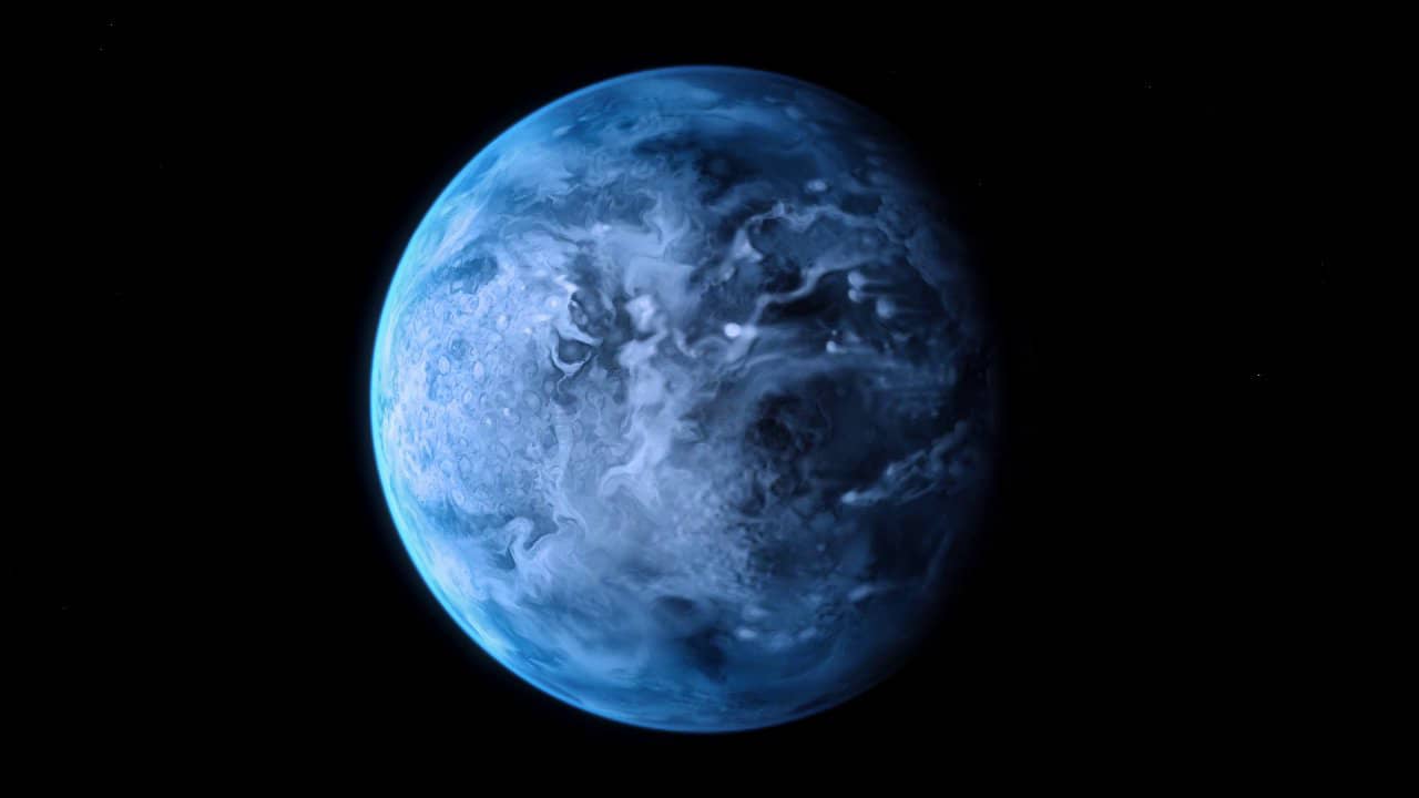 Blue planet HD 189733b around its host star (artist’s impression) on Vimeo