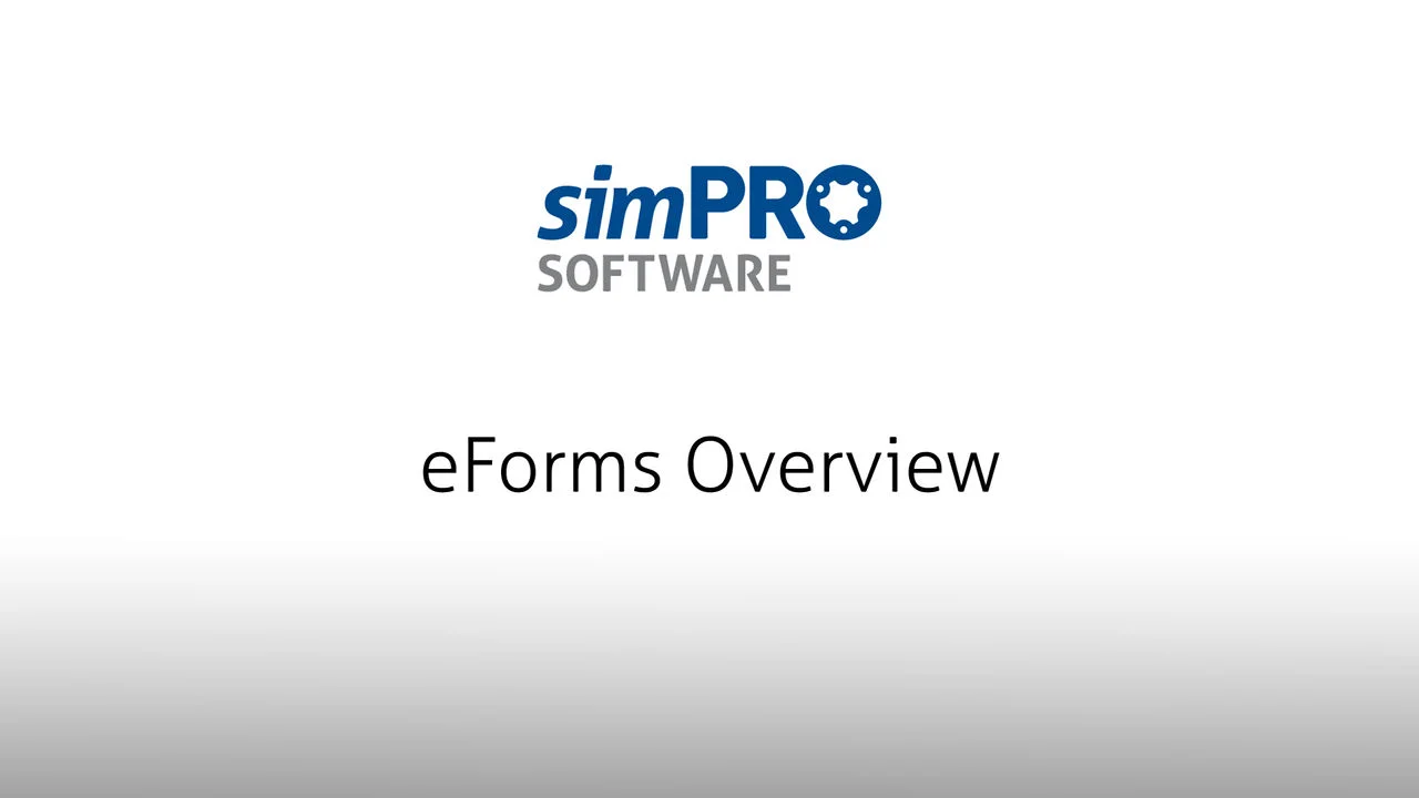 simPRO Software eForms - eForms Overview on Vimeo