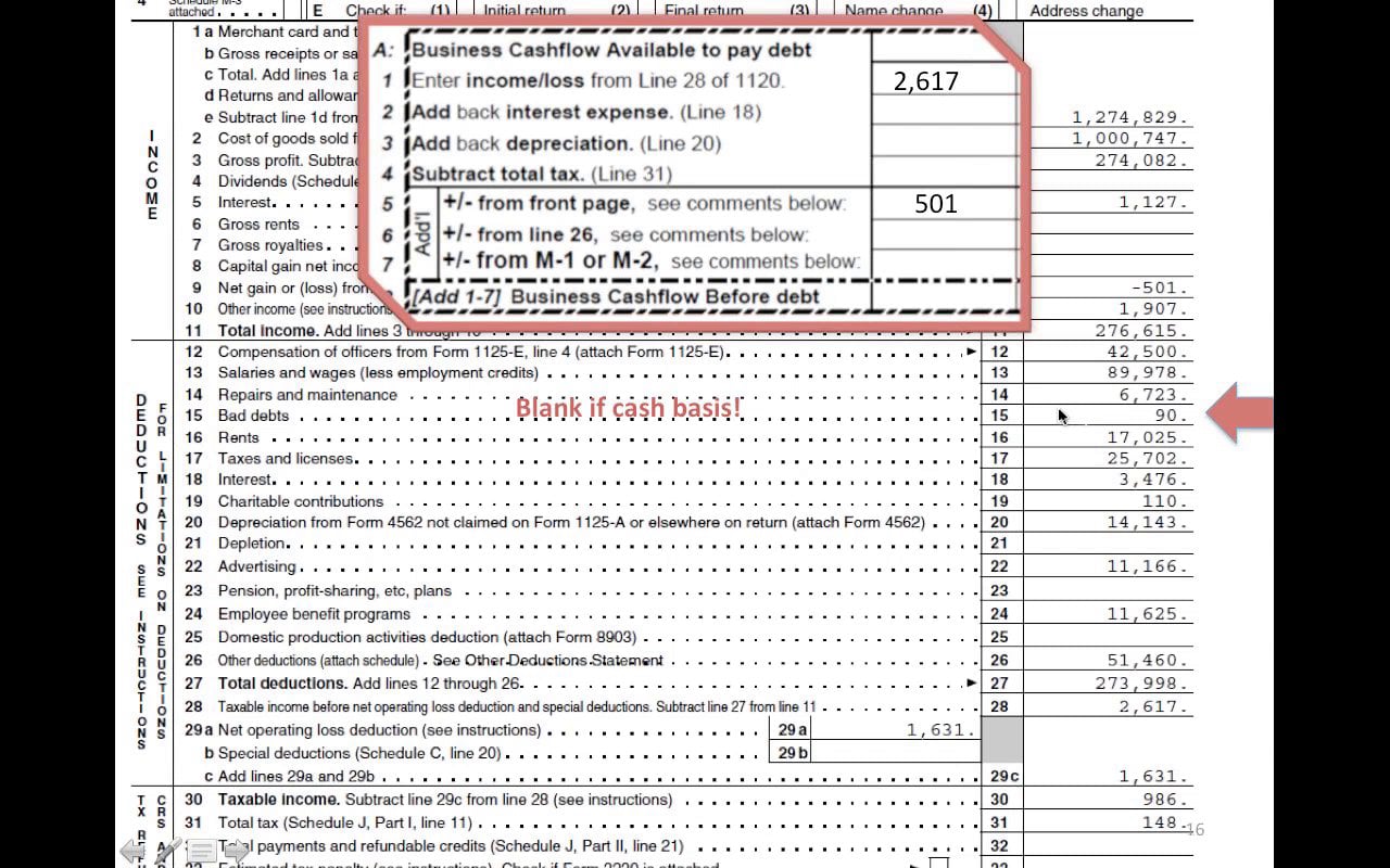 Tax Return Analysis Class June July 2013 Week 4 - Case Study Walk ...