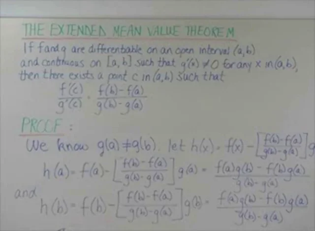 Mean Value Theorem