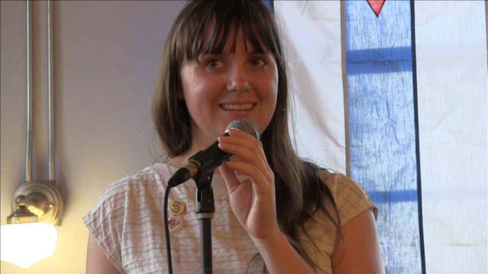 Alison Bodine reads poems by Shakeel Lochan on Vimeo