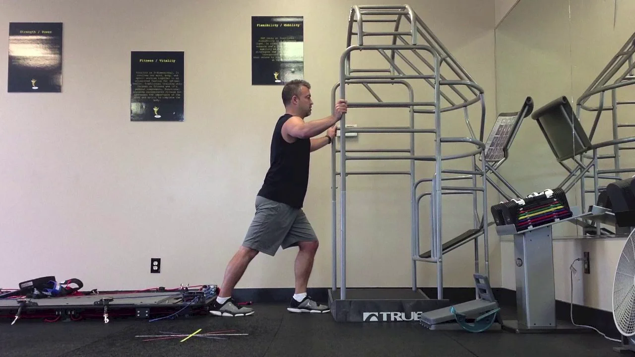 Speed Prep 1 - Foot/Ankle: Dynamic Knee Reach on Vimeo
