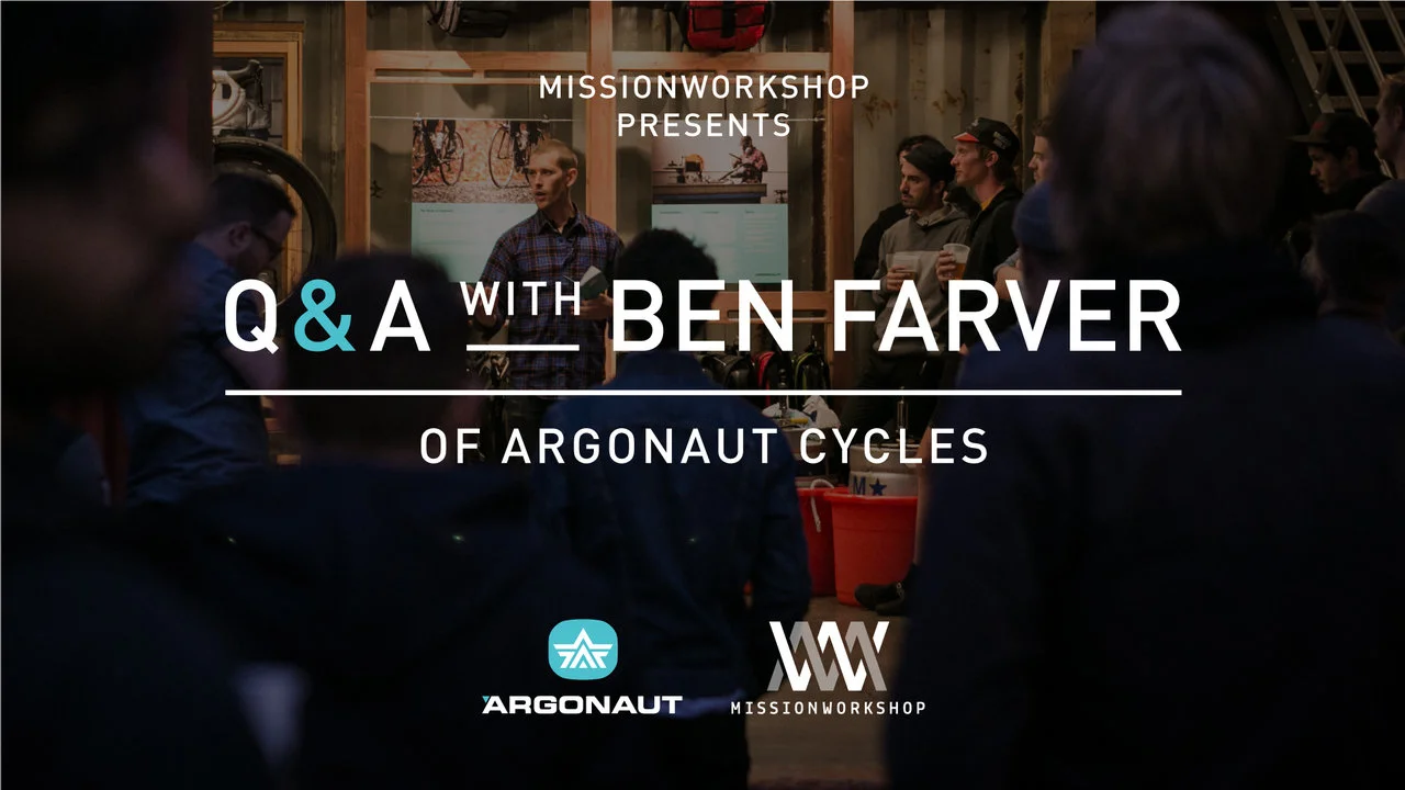 Q&A with Ben Farver of Argonaut Cycles on Vimeo