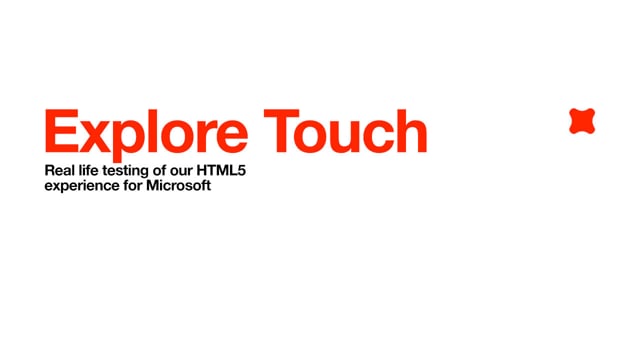 Explore Touch with Microsoft IE 10 - The FWA