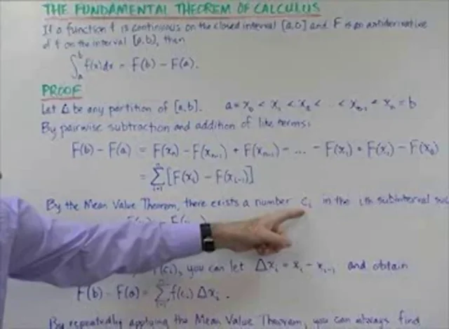 Fundamental Theorem Of Calculus Proof