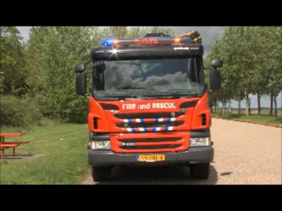 Hytrans HS150 mobile high volume pump HVP fire system deployment, with ...