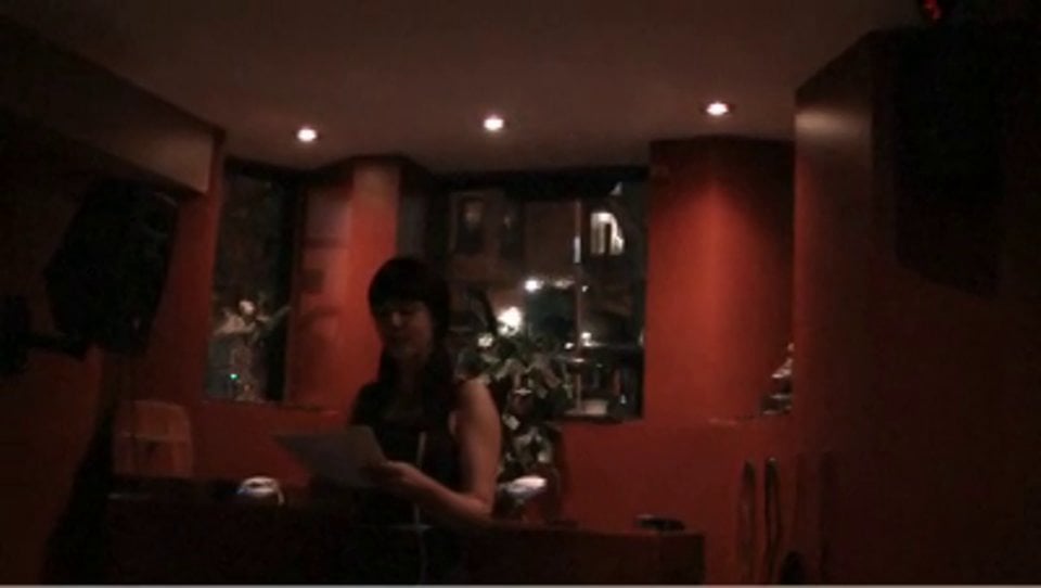 Cora Dean's first poetry reading on Vimeo