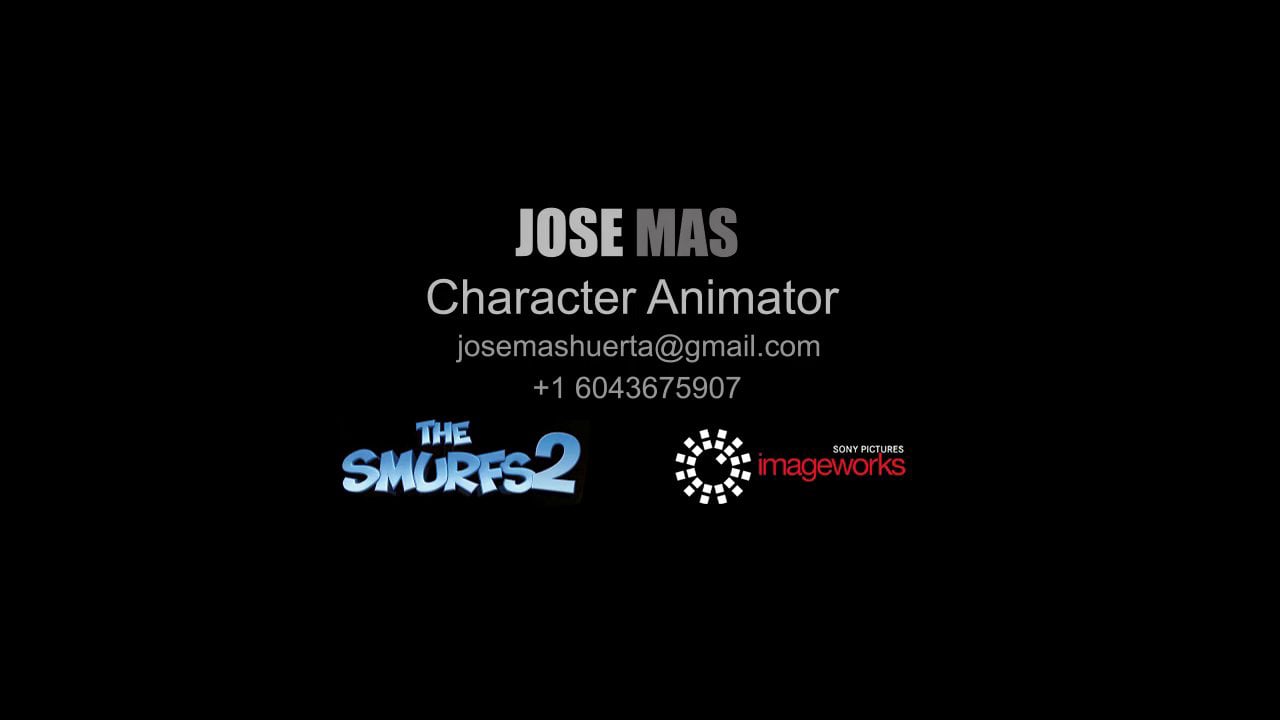 Jose Mas Animation Reel Smurfs 2