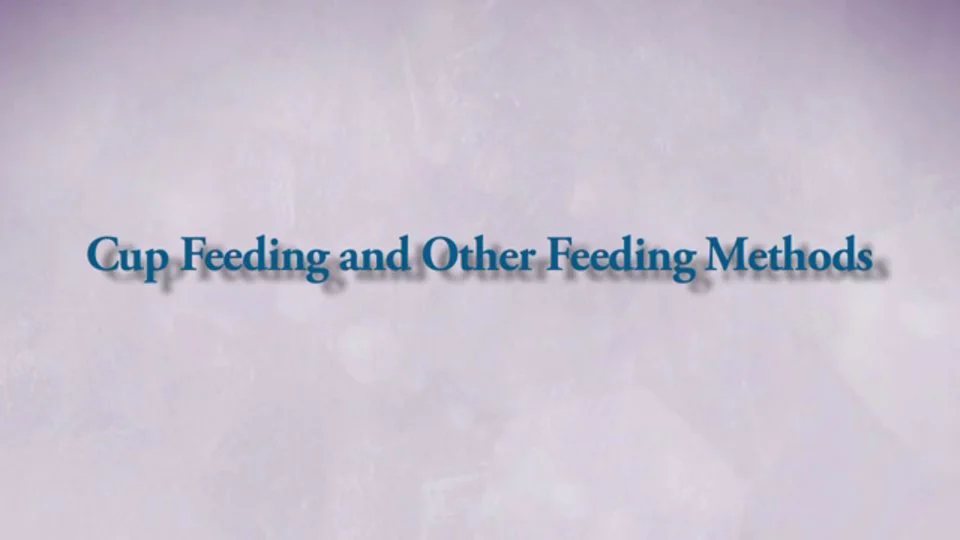 Cup Feeding and Other Feeding Methods