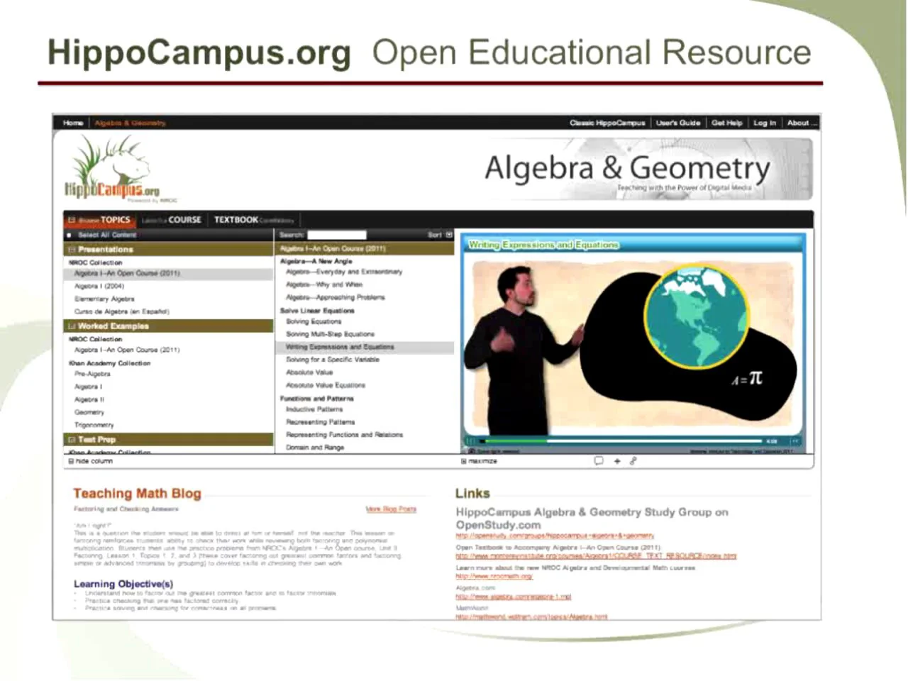 NROC Developmental Math—An Open Program: Project Update 4/12 on Vimeo