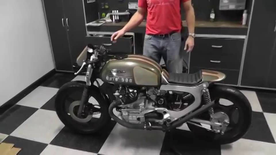 Low and Mean Cafe Racer 500 from 78 Honda CX500, Walk around and build ...