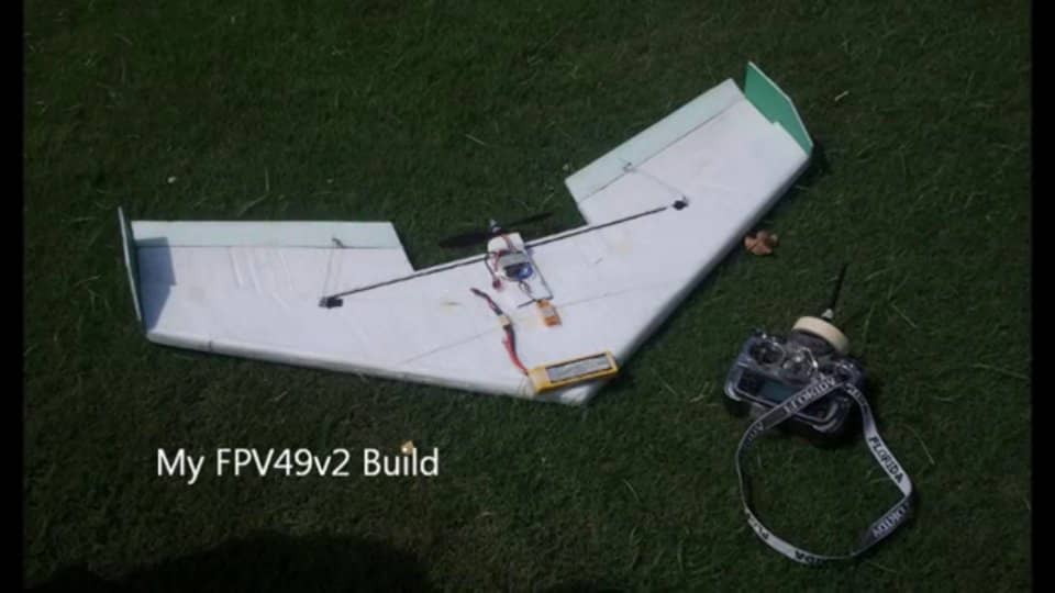 FPV49 v2 KFM-2 Airfoil Wing Build log and Maiden flight (Gusty) on Vimeo
