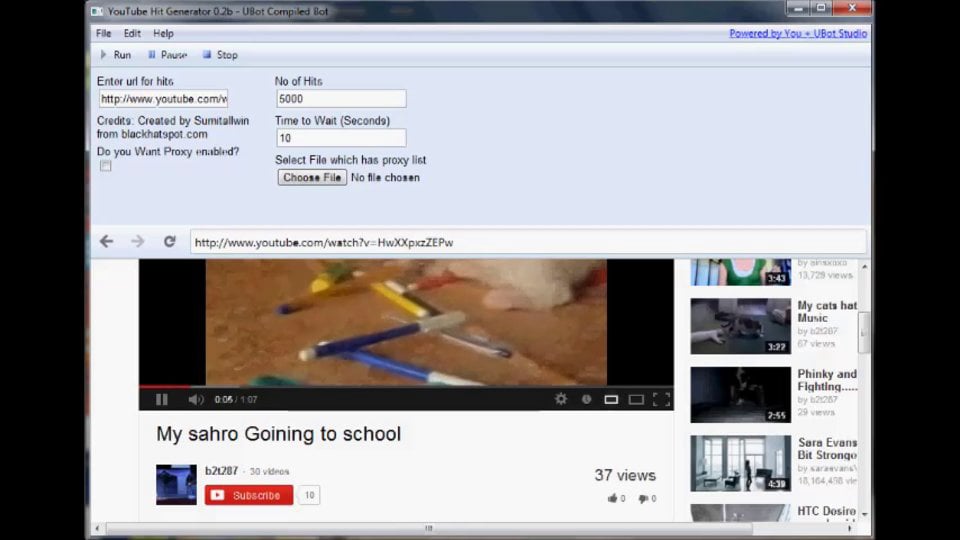 YT Views bot on Vimeo