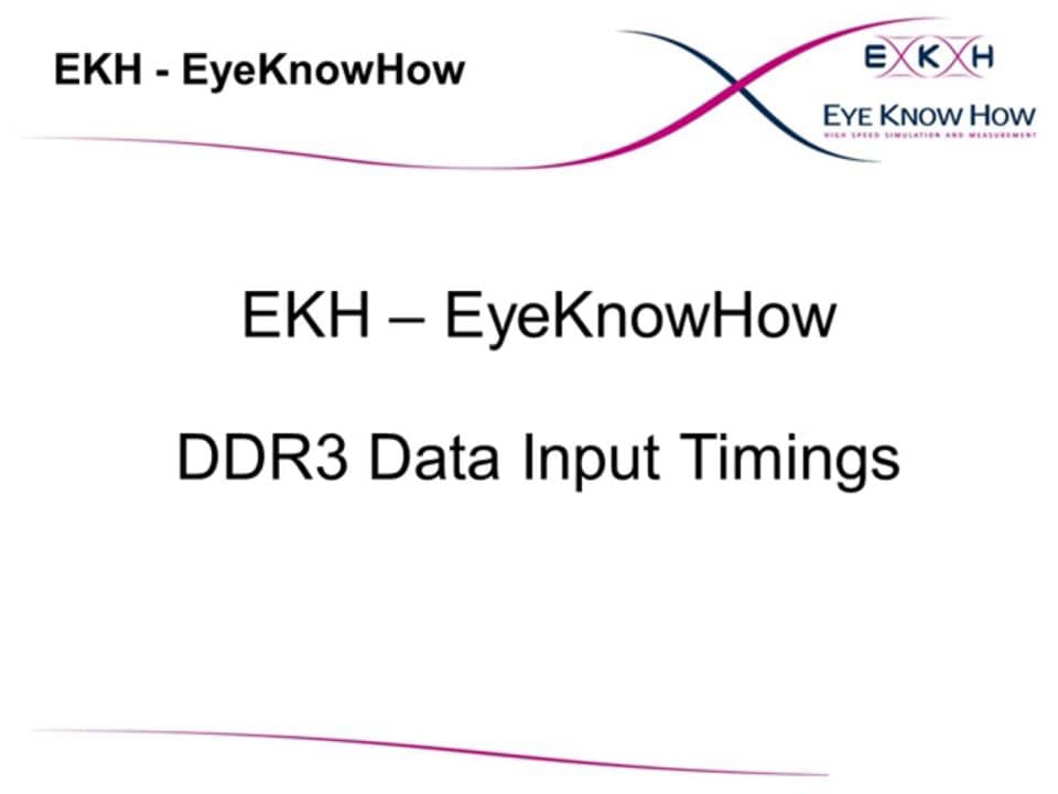 DDR Memory Setup/Hold tutorial by EyeKnowHow on Vimeo