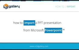 In3Dgallery How To Import A PPT Microsoft PowerPoint Presentation On