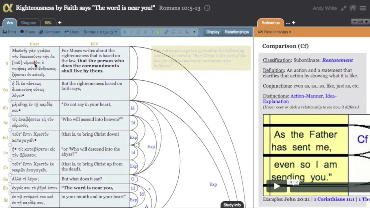 Using the Arcing Module on Biblearc.com