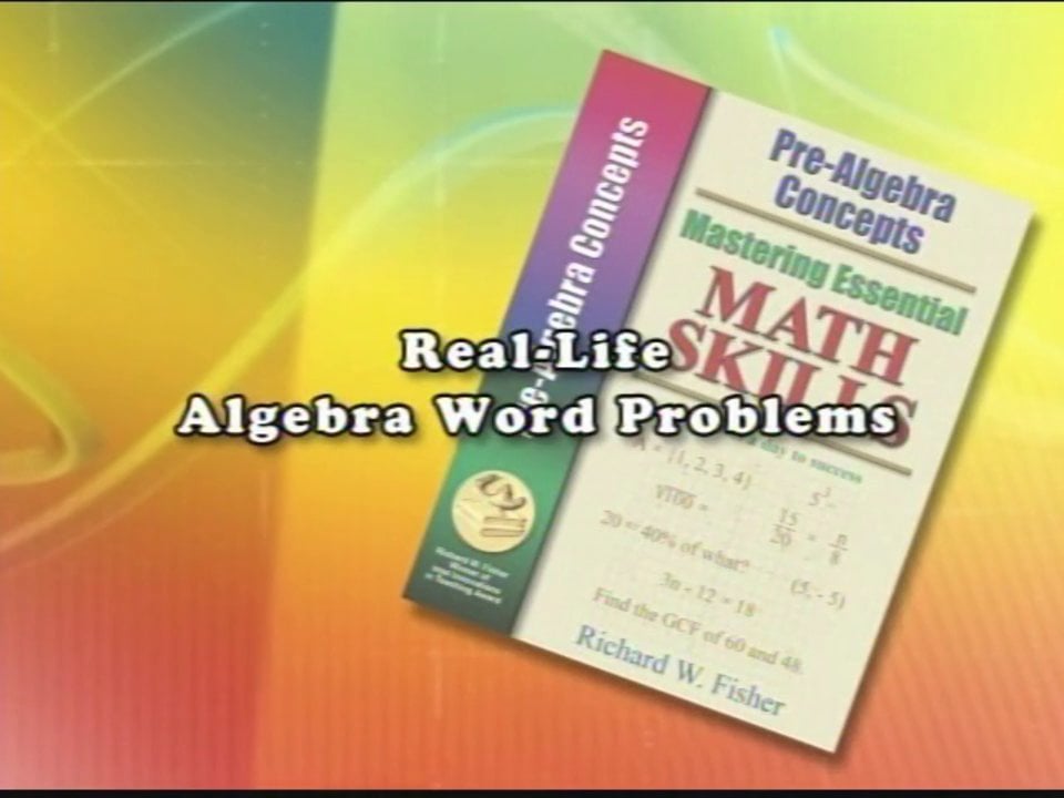 Library #3 Pre-Algebra - 40.PreAlgebra Concepts: Real Life Algebra Word ...