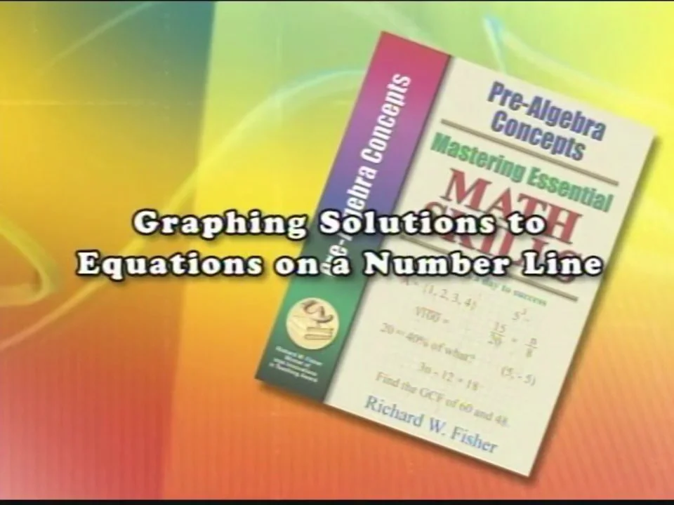 Library #3 Pre-Algebra - 28.PreAlgebra Concepts: Graphing Solutions to Equations on a Number ...
