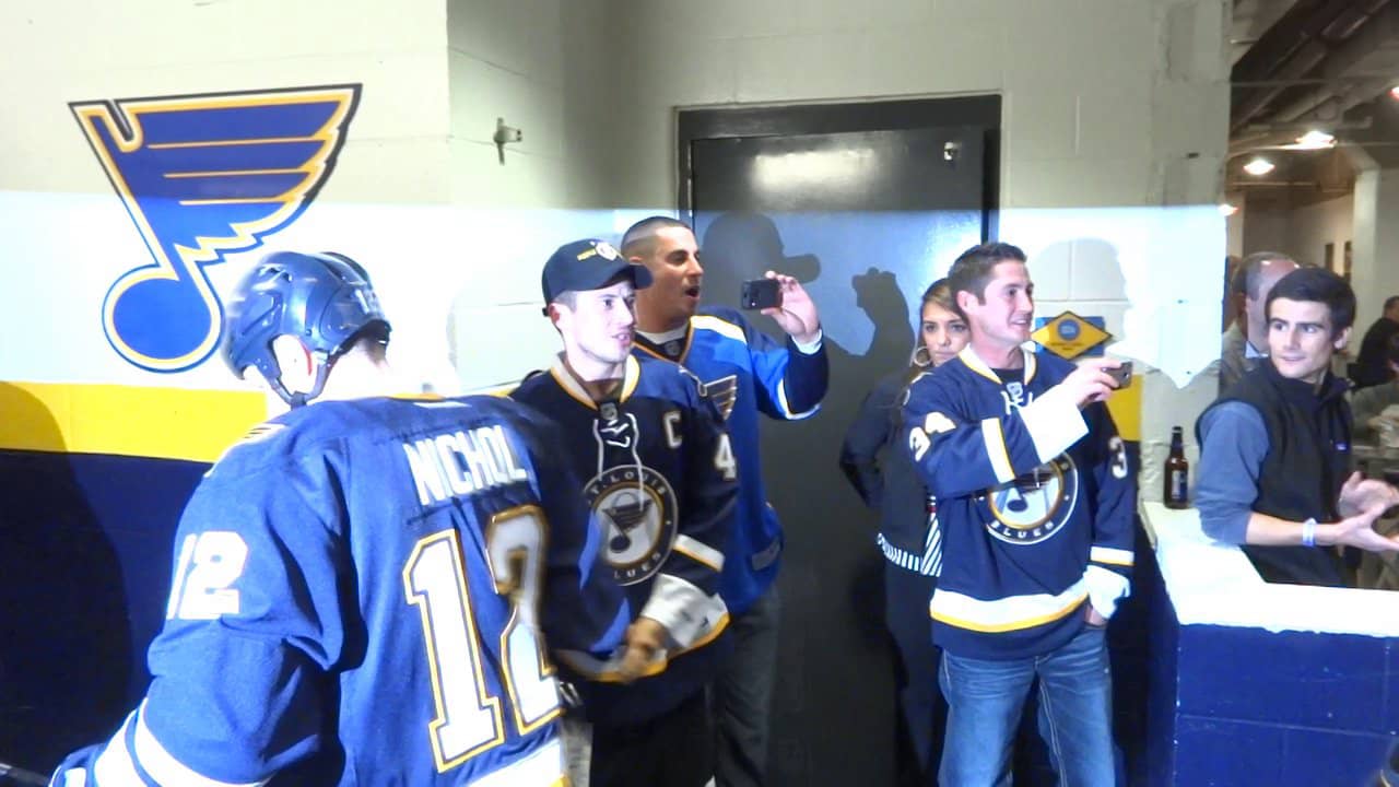 Quadruple Amputee, Todd Nicely, pumping up the Blues before the 3rd ...