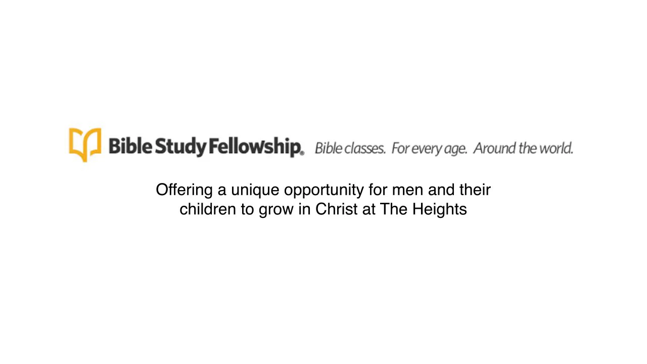 BSF - Bible Study Fellowship