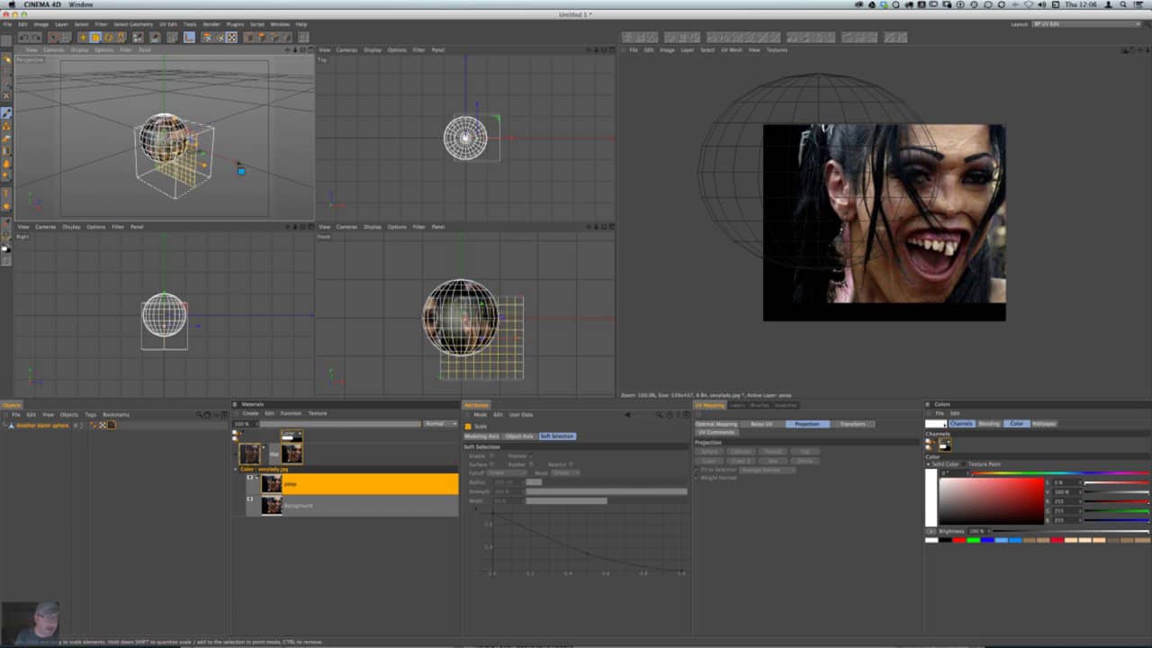 C4D/BodyPaint 3D Projection Mode + Layers on Vimeo