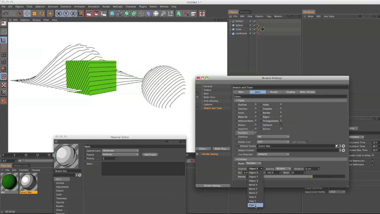 C4D Sketch and Toon Tutorial on Vimeo