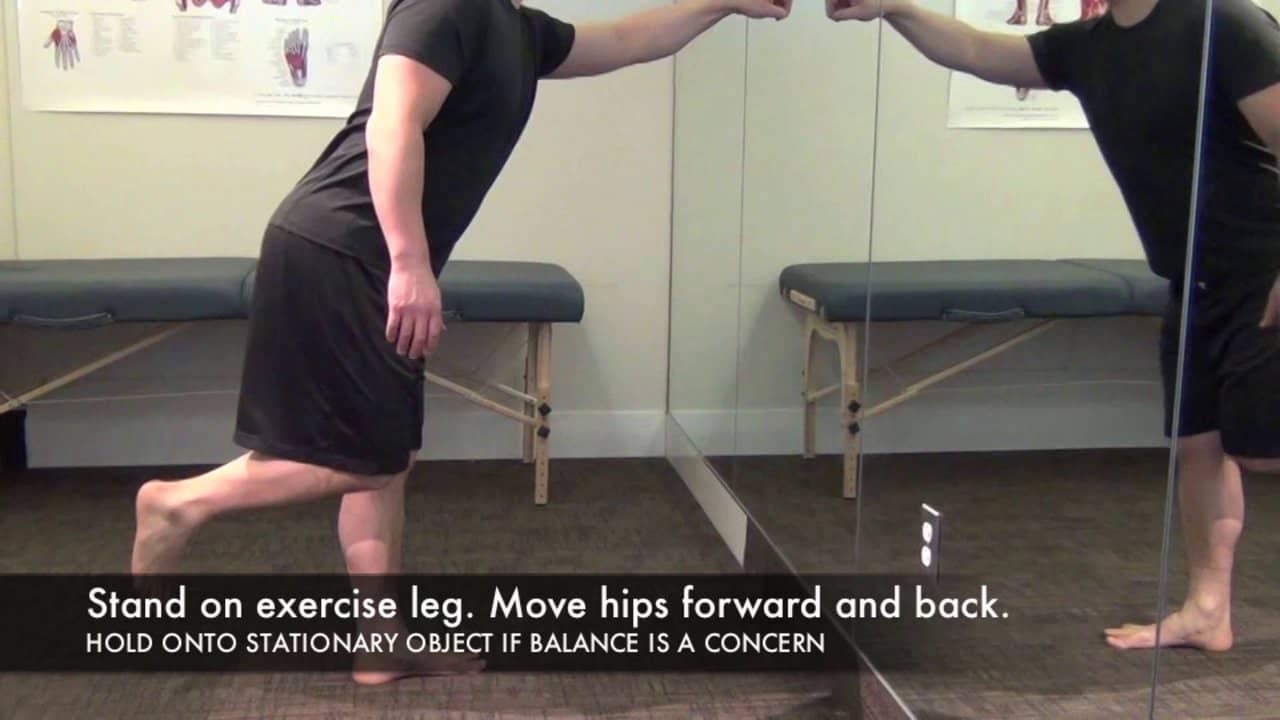 Single Leg Closed Chain Hip Flexion and Extension on Vimeo