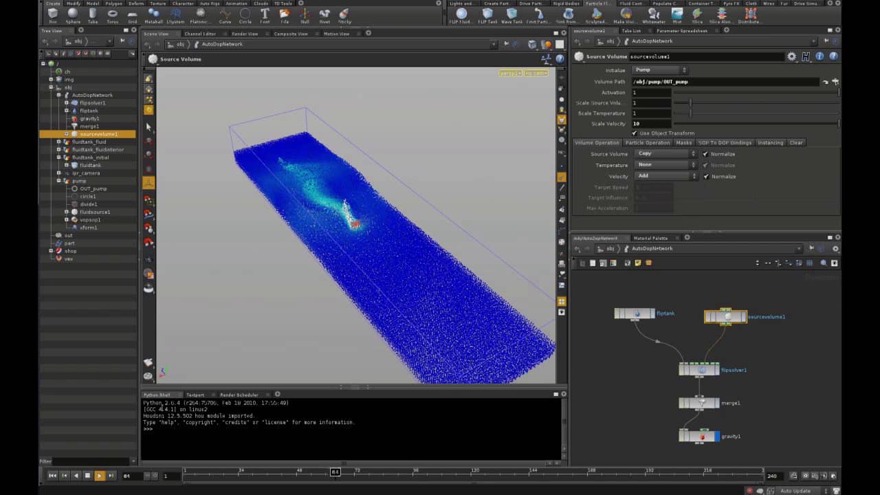 Houdini Liquid Simulation Tutorial 2 - How to create boat engines by ...