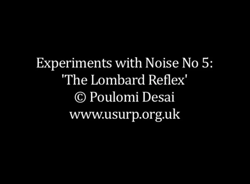 Dreamachine - Experiments with Noise No. 5 'The Lombard Reflex' on Vimeo