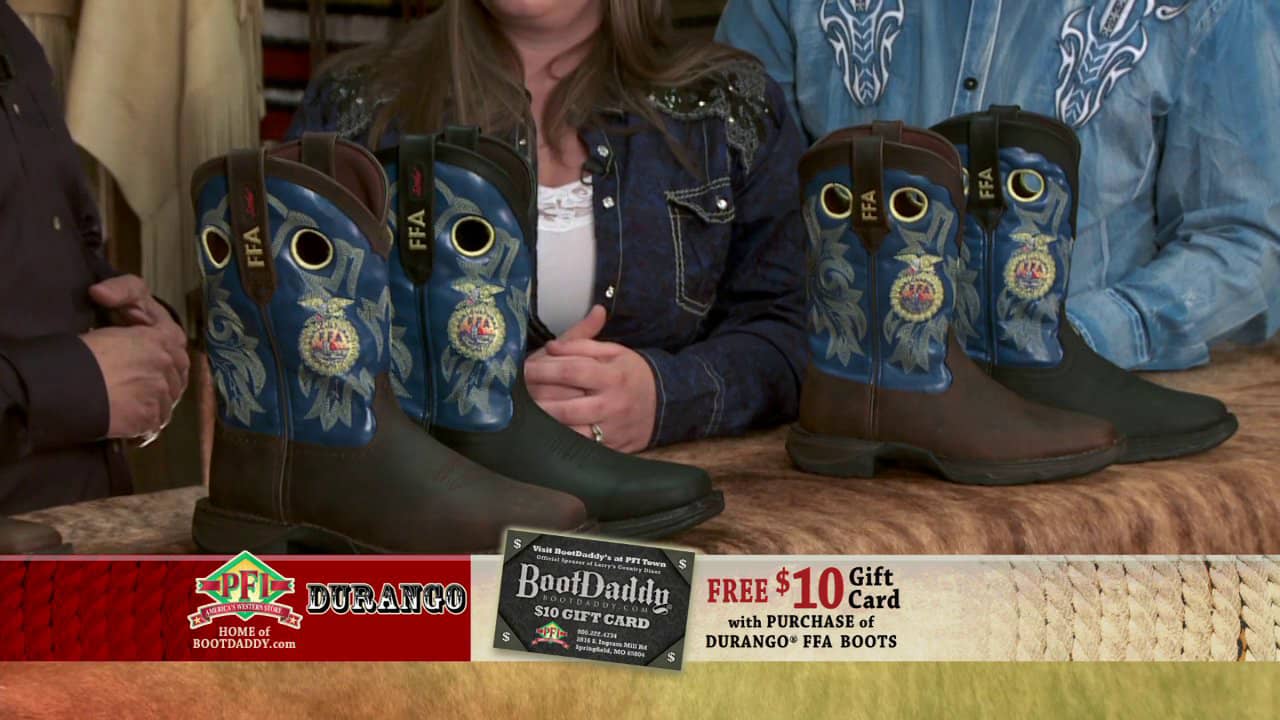 BootDaddy's ~ Durango Official Licensed FFA Boots ep112 on Vimeo
