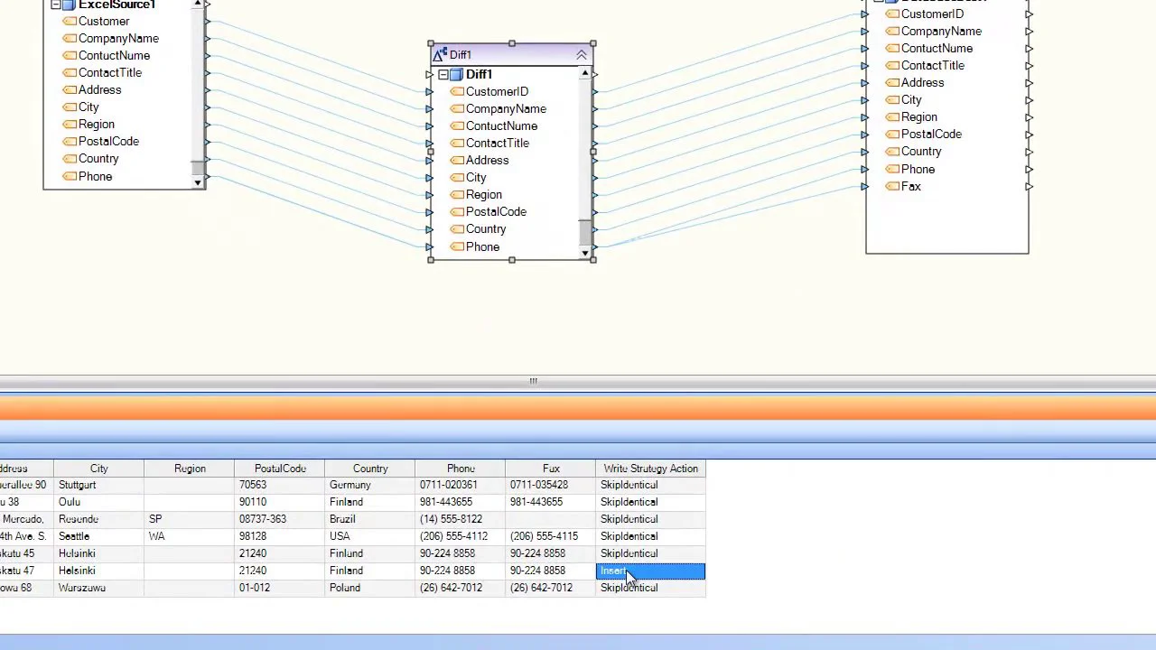 Diff Processor Database Write Strategy in Centerprise Data Integrator ...