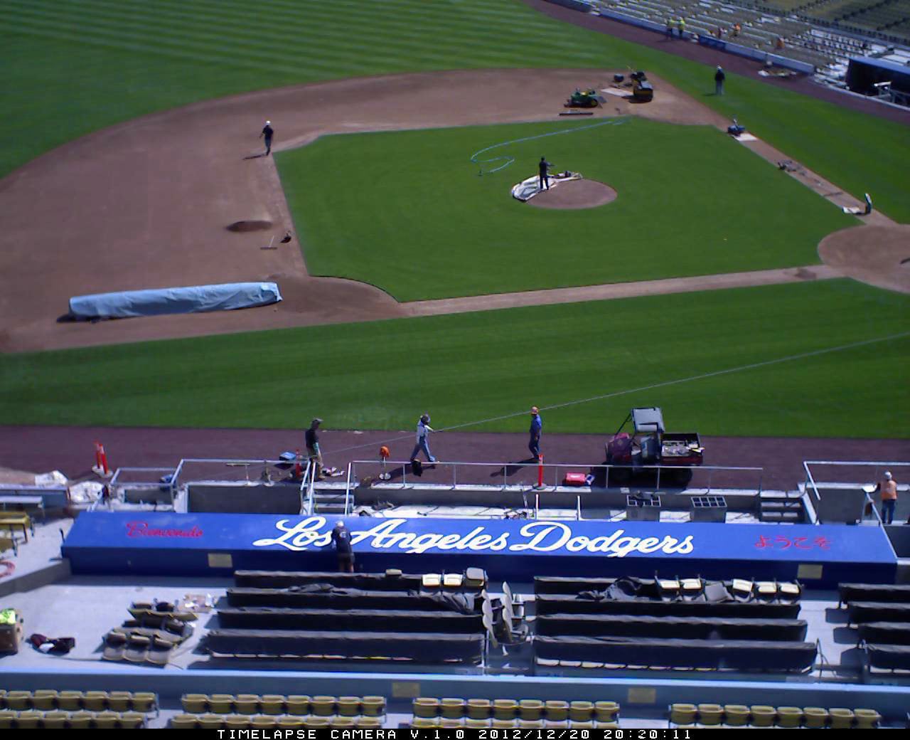 Dodgers Dugout Roof on Vimeo