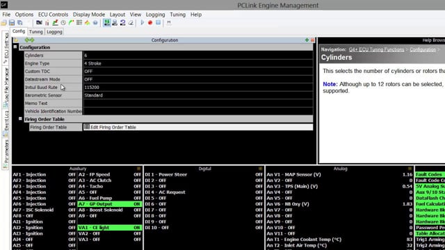 Tutorial del software Link G4 Plus: Configuración del motor