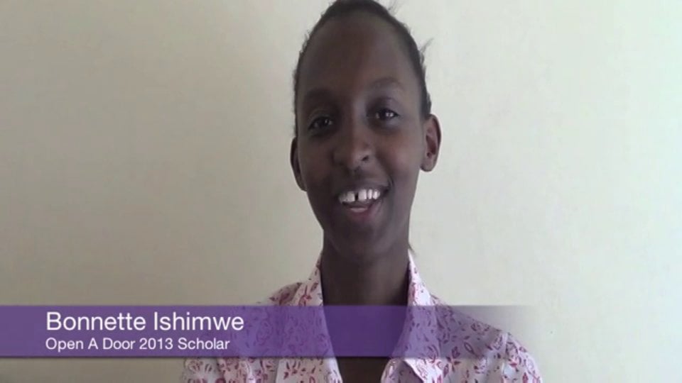 Bonnette Ishimwe - Open A Door 2013 Scholar on Vimeo