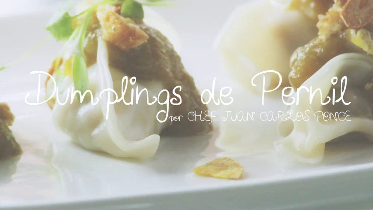 DUMPLINGS DE PERNIL BY CHEF JUAN CARLOS PONCE on Vimeo
