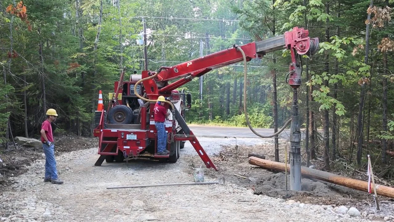 Utility Pole Drilling - 08/22/2013 on Vimeo