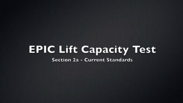 EPIC Lift Capacity Test Training on Vimeo