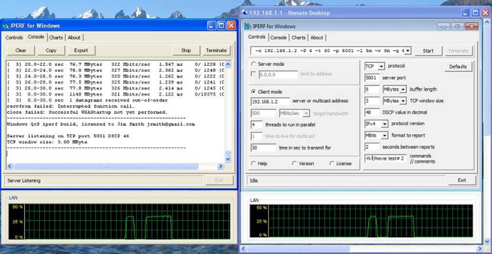 IPERF for Windows User Interface on Vimeo