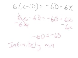 Solving Equations With No Solution Or Infinitely Many Solutions On Vimeo